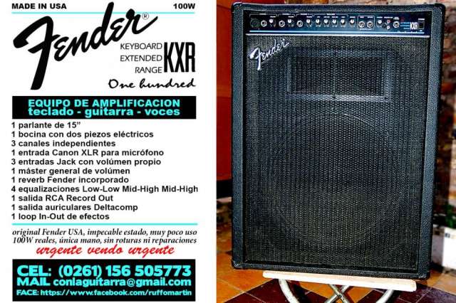 Amplificador fender kxr (original usa) en Las Heras - Instrumentos ...
